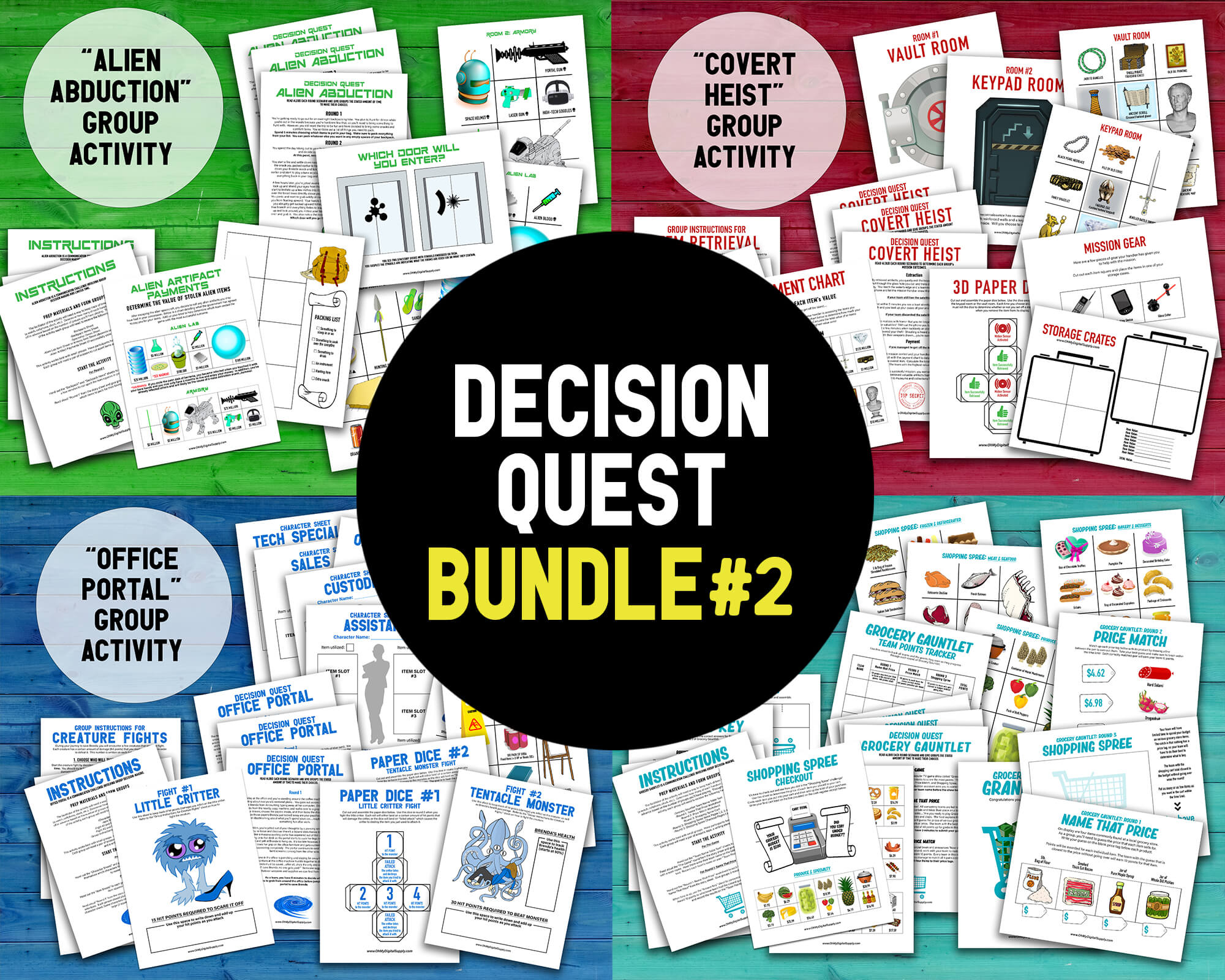 TEAM BUILDING PRINTABLES – Oh My! Digital Supply